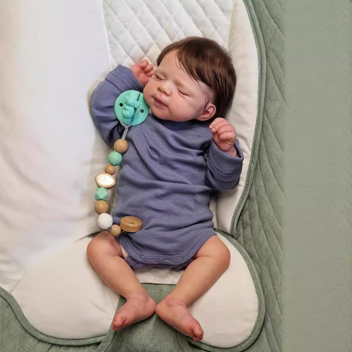 19 inch Nicola Lifelike Close Eyes Reborn Doll-Pascale: Rosydolls.com