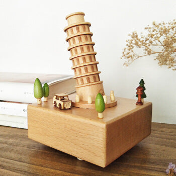 Leaning Tower of Pisa Wooden Carillon: Castle in the Sky – Rosydolls